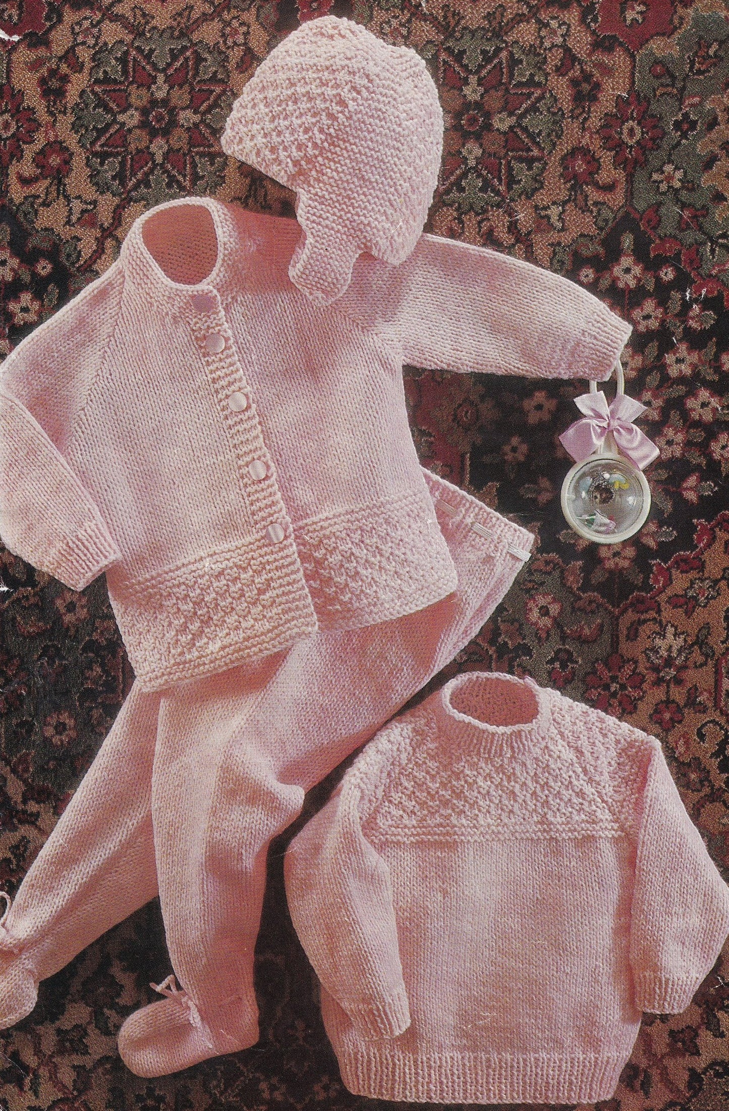 Baby Pram Set Vintage Knitting Pattern – Vintage Knitting Patterns UK ...